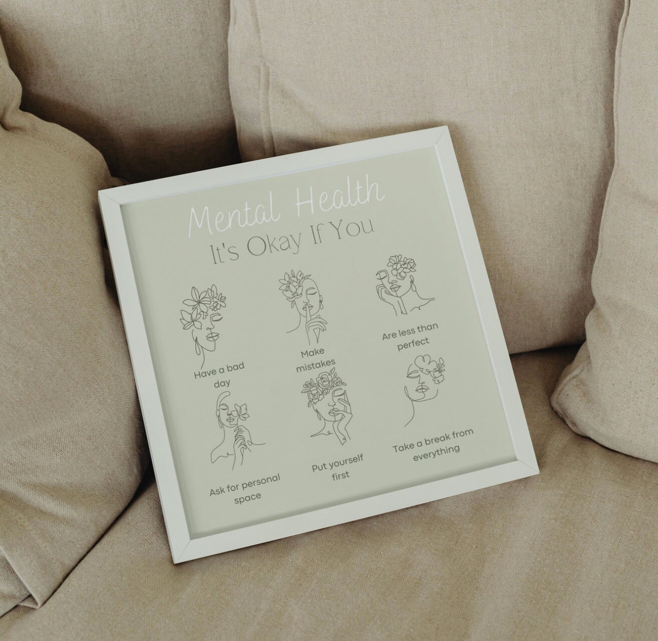 DIGITAL Set of 11 Mental Health Posters Printable Mental Health Posters ...