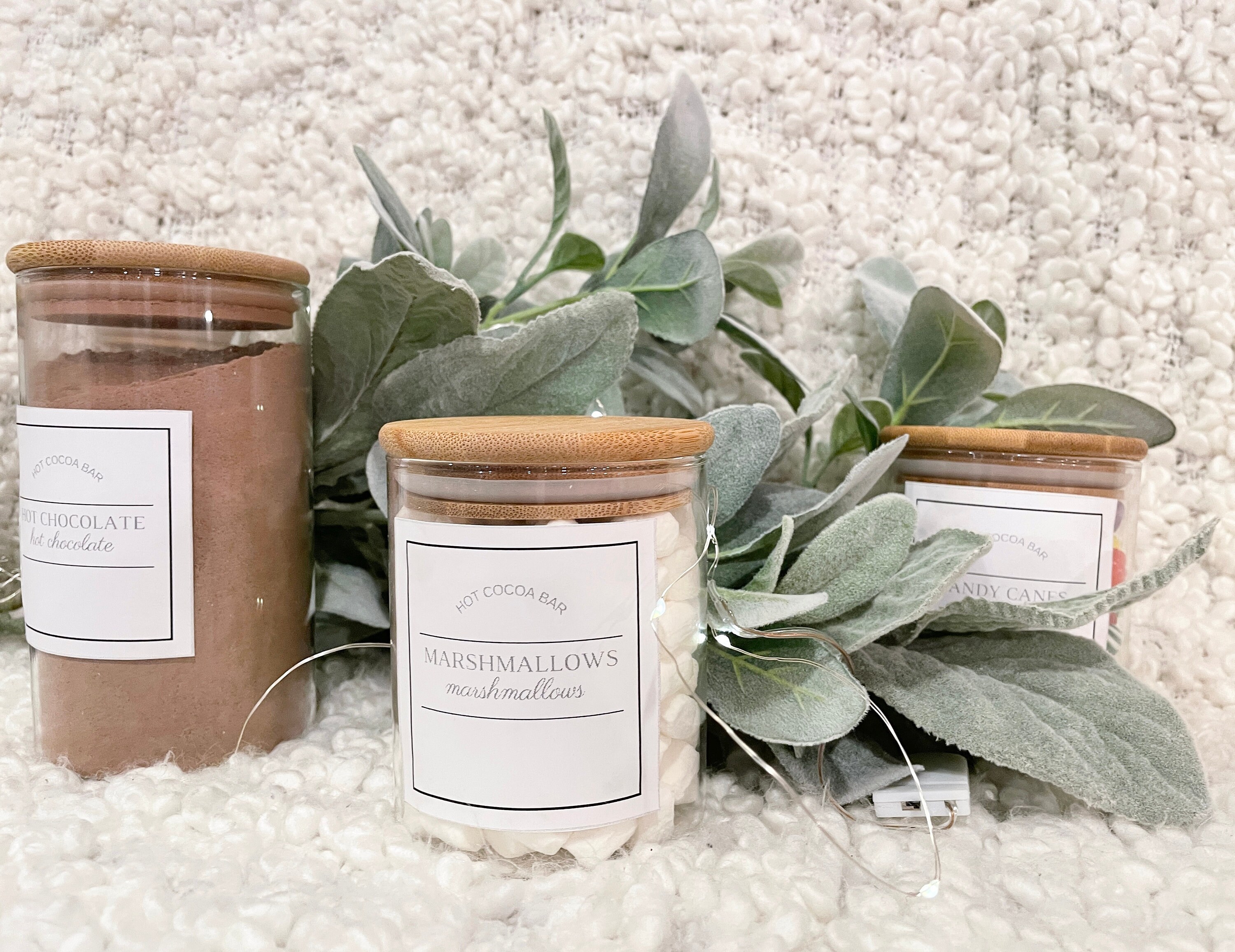 Hot Cocoa Bar Labels Hot Cocoa Printable Labels Cocoa Mix Labels Modern ...