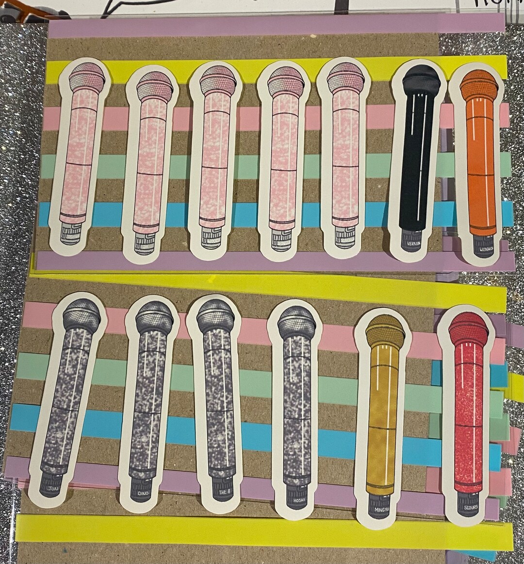 SEVENTEEN Microphone Stickers - Etsy
