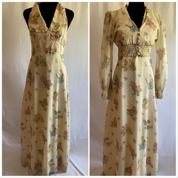 Vintage Phase II California 1970’s Pastel Floral Cott… - Gem