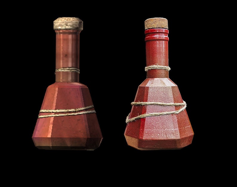 Skyrim Potion of Restore Health. Skyrim Healing Potion Bottle | Etsy