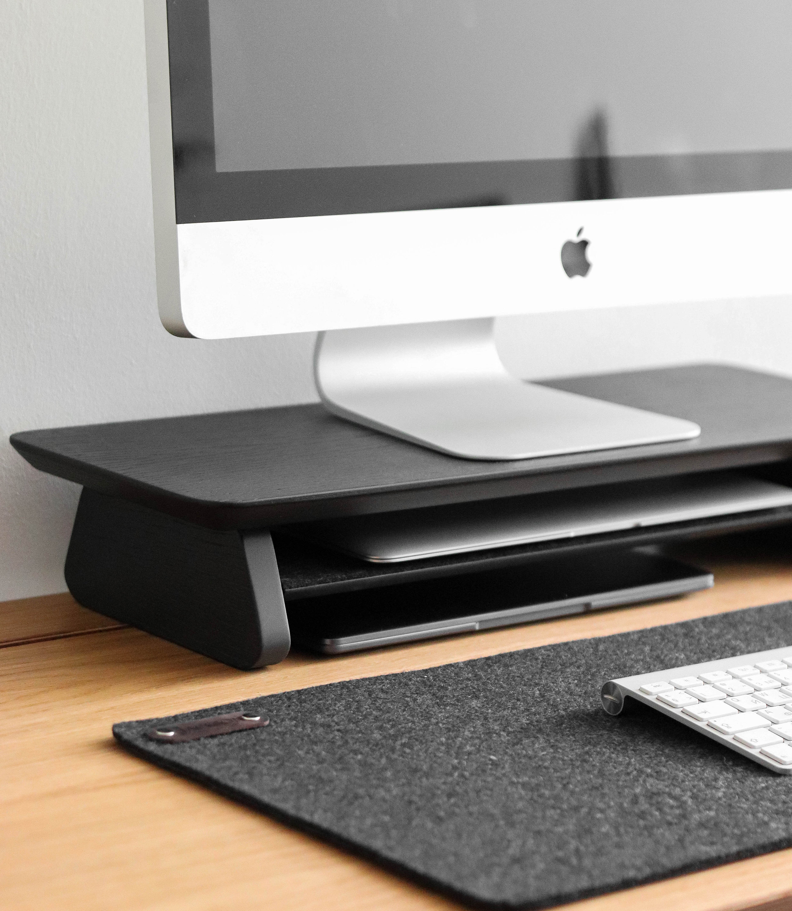 Desk Shelf Monitor Stand Wood Desk Accessories Monitor | Etsy