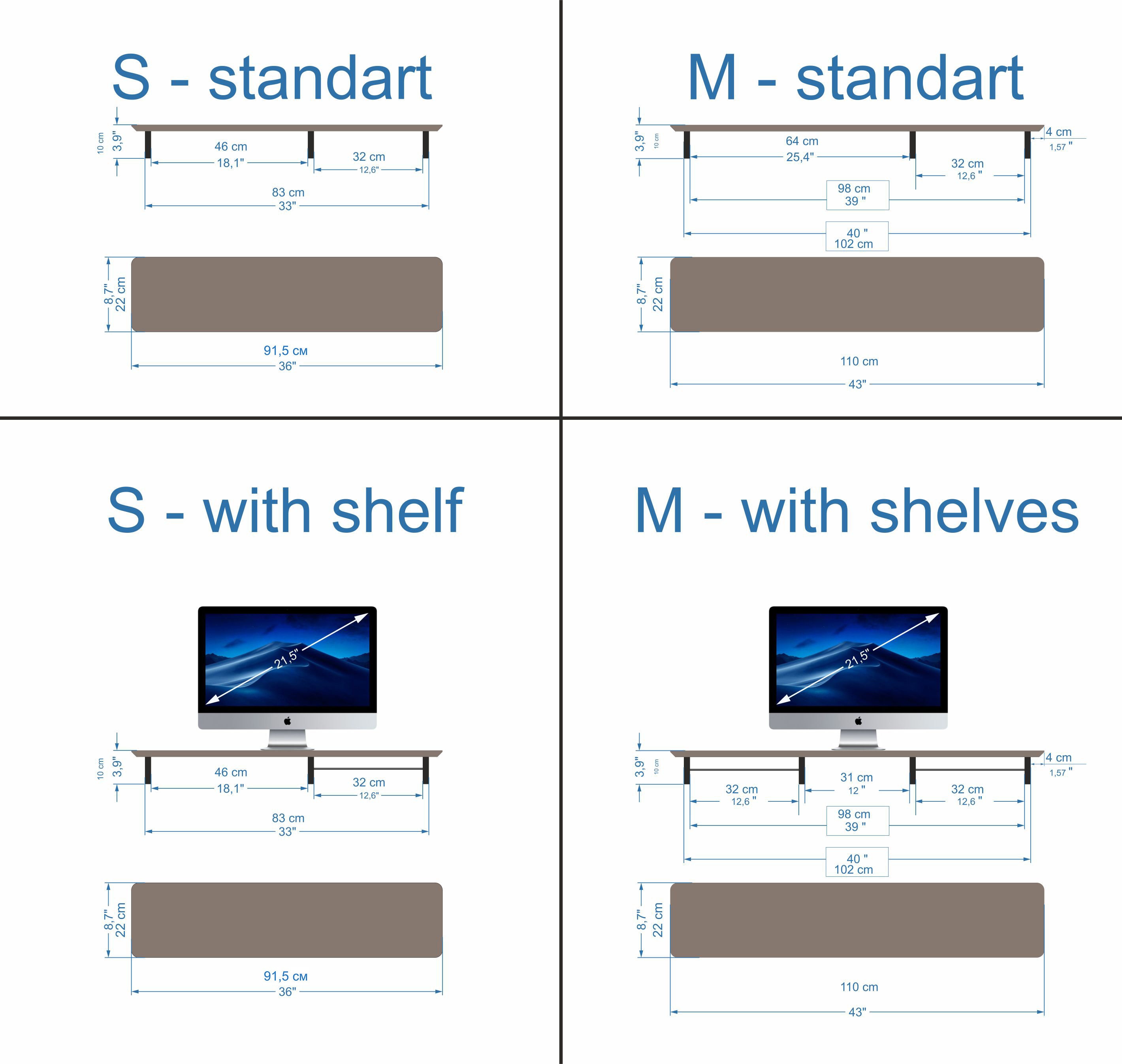 Monitor Stand Desk Shelf Monitor Riser Wood Monitor - Etsy Australia