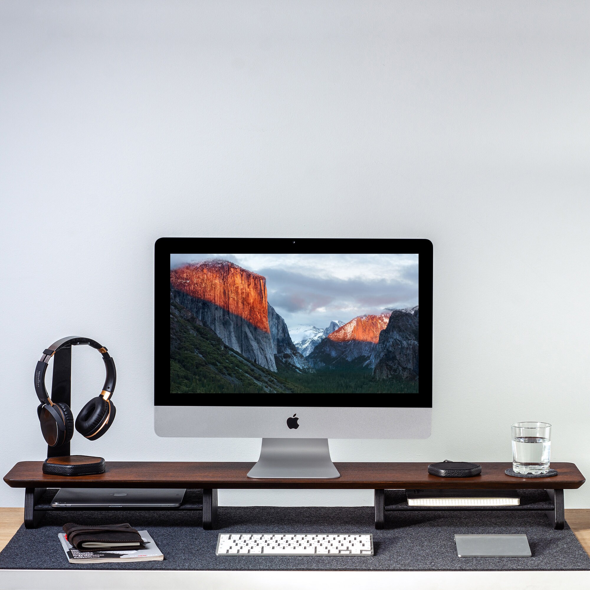 Monitor Stand Desk Shelf Monitor Riser Wood Monitor - Etsy Australia