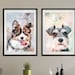 Multiple Pet Portrait Custom Dog Painting Watercolor, Multiple Dog ...