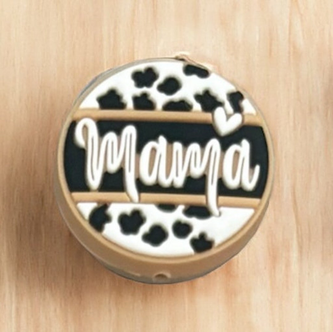 Mama Silicone Bead, Leopard Mama Silicone Bead - Etsy
