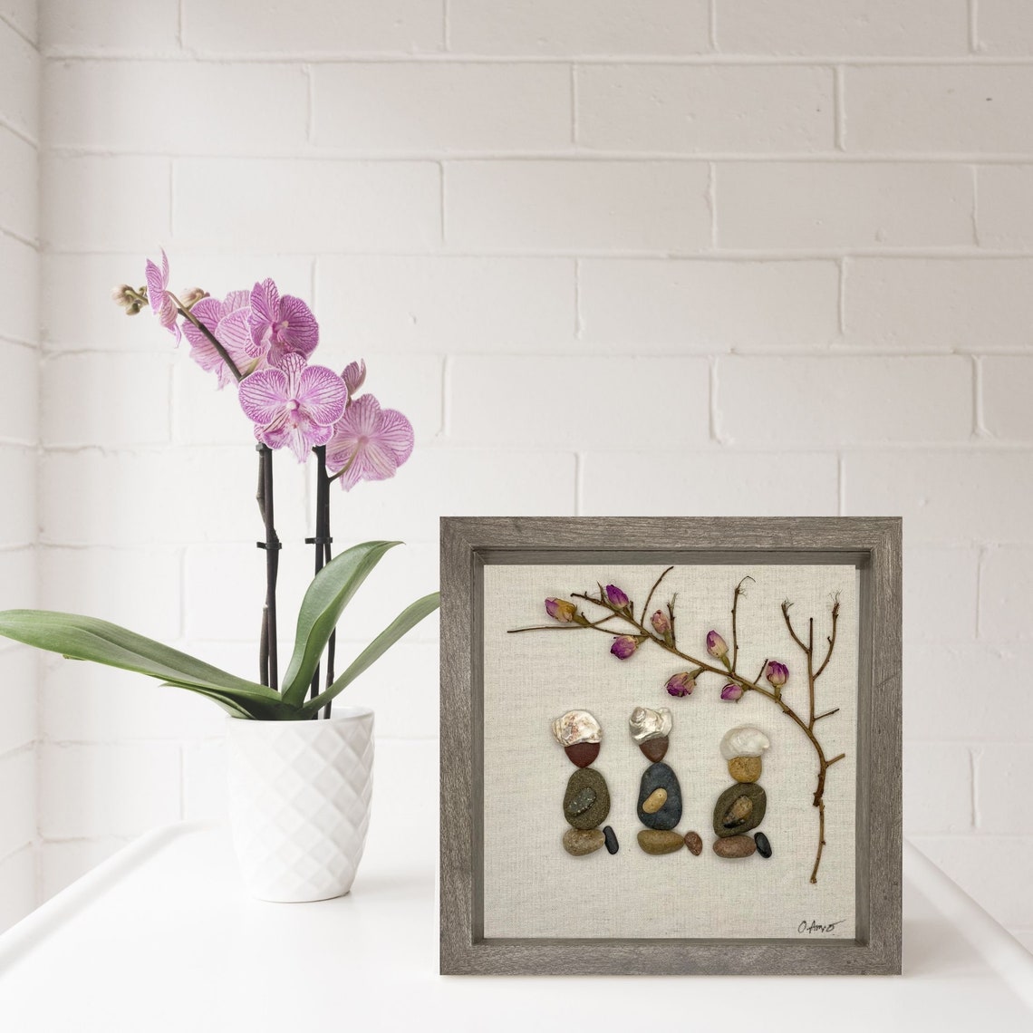 Pebble Art Prayer Time Spiritual Pebble Art Rock Art. Sufi - Etsy