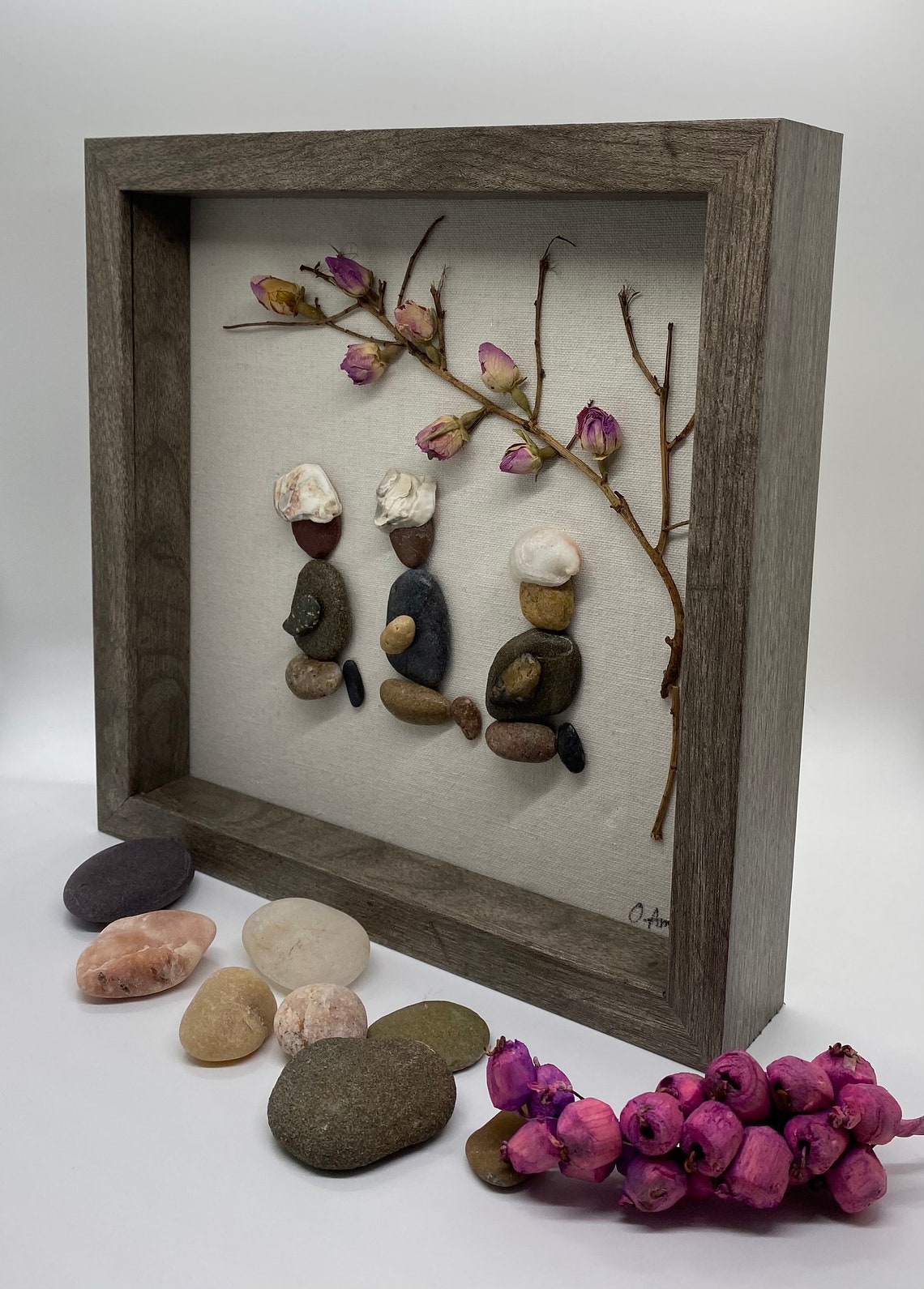 Pebble Art Prayer Time Spiritual Pebble Art Rock Art. Sufi - Etsy