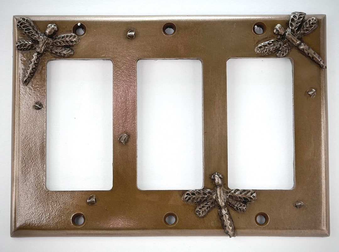 Dragonfly Triple Rocker Switch Cover - Etsy