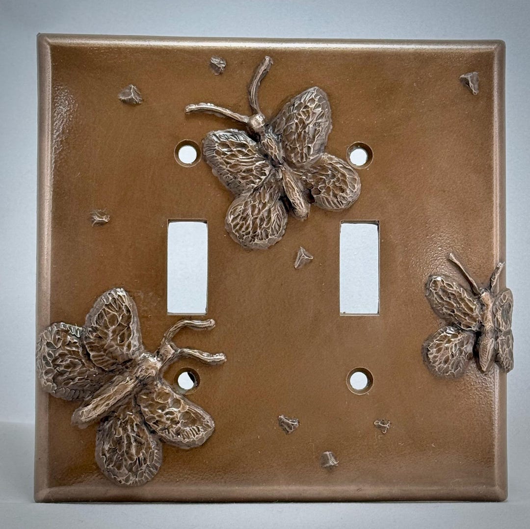 Butterfly Double Switch Plate Cover - Etsy