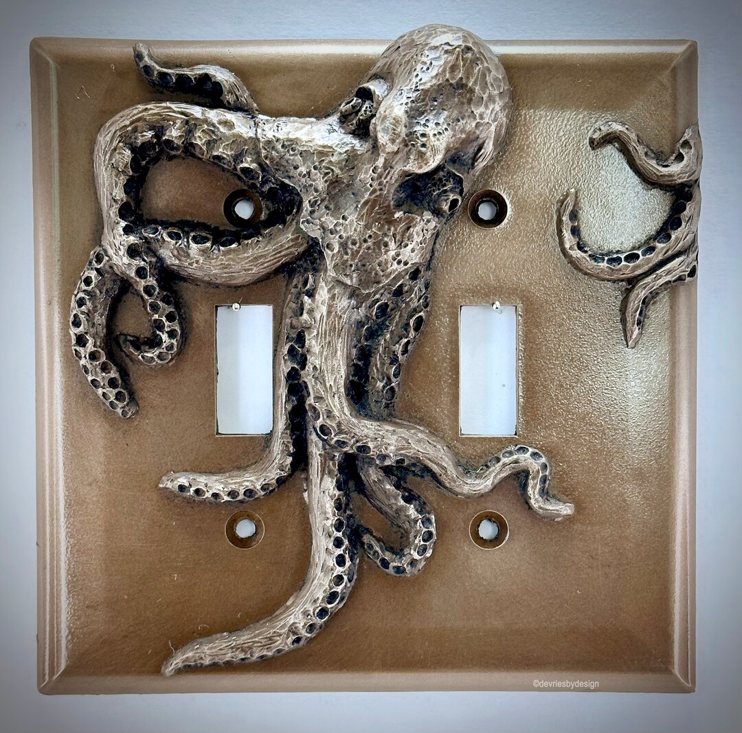 Octopus Double Switch Plate - Etsy