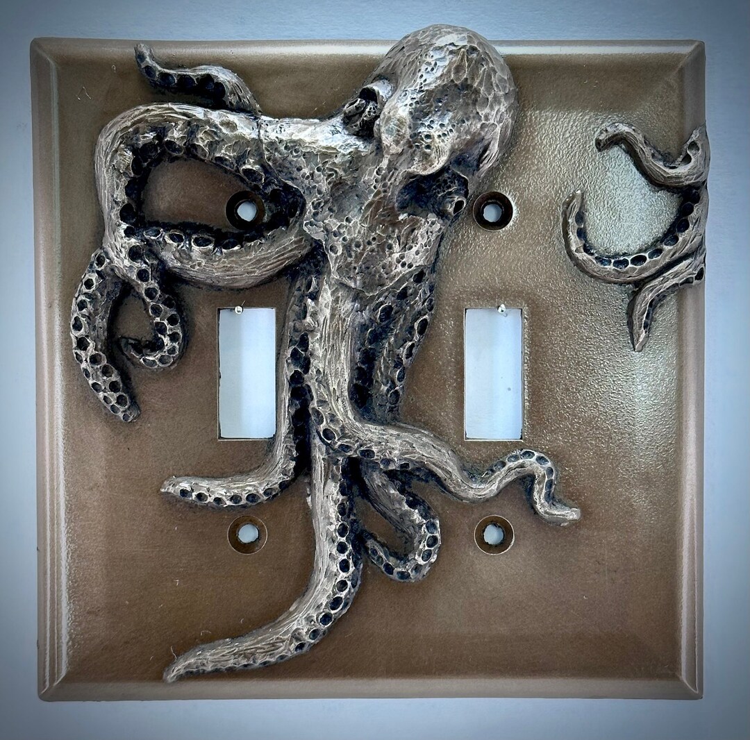 Octopus Double Switch Plate - Etsy