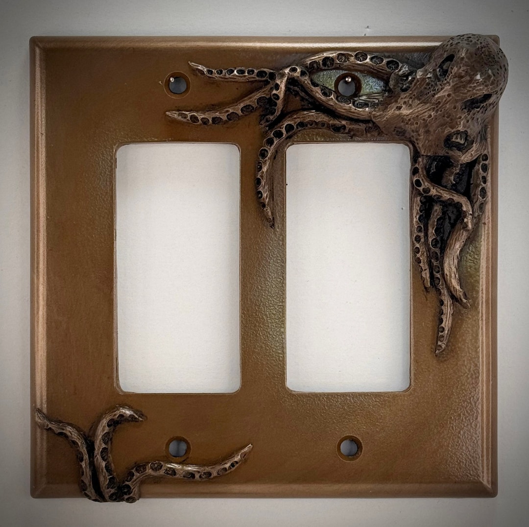 Octopus Double Rocker Switch Plate Cover - Etsy