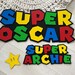 Wooden Super Mario Name Plaque 2 Lines & 3 Stars Set • Boys / Girls ...