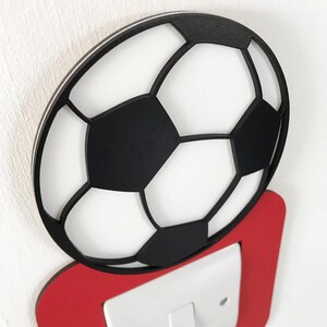 Wooden Football Light Switch Surround Boys / Girls Bedroom Decor ...