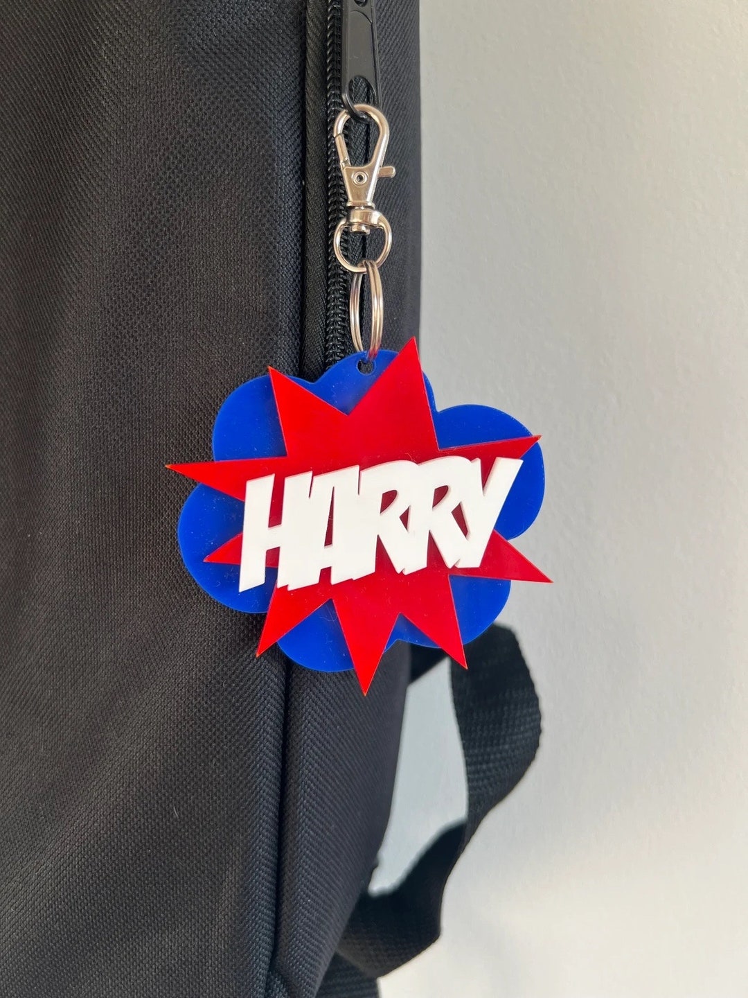 Comic Book Personalised Acrylic Keychain / Keyring • Boys / Girls ...