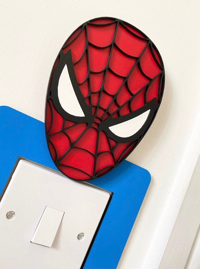 Wooden Spider-man Light Switch Surround Boys / Girls Bedroom - Etsy