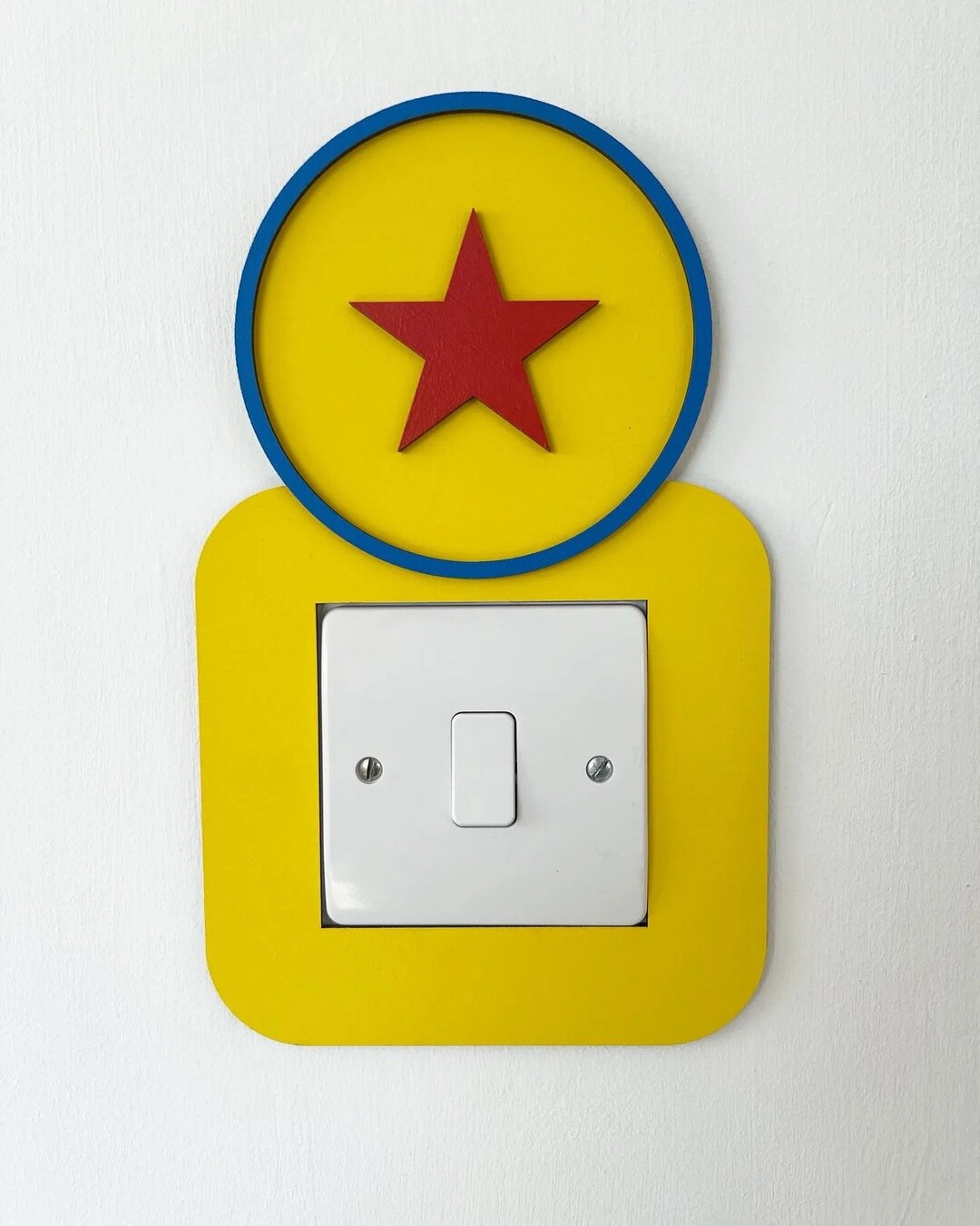 Wooden Toy Story Luxo Ball Light Switch Surround - Boys / Girls Bedroom ...