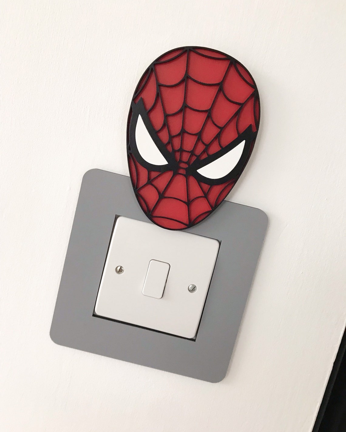 Wooden Spider-man Light Switch Surround Boys / Girls Bedroom - Etsy UK