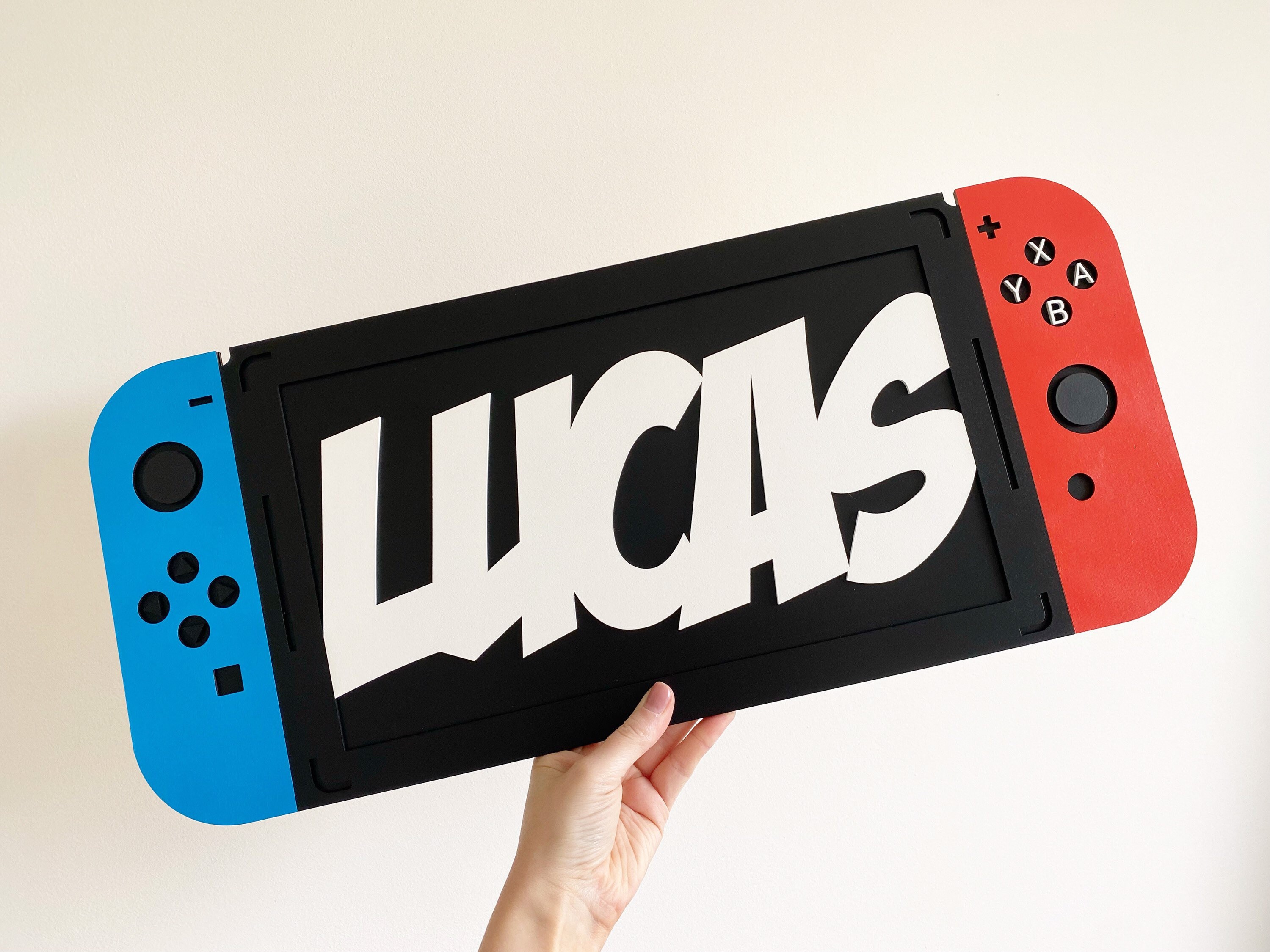 Wooden personalised Nintendo switch name gaming plaque / room | Etsy