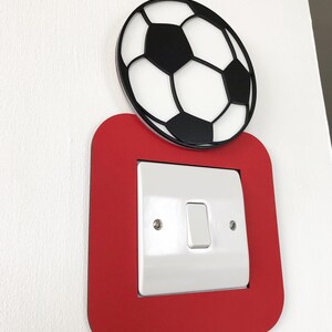 Wooden Football Light Switch Surround Boys / Girls Bedroom Decor ...