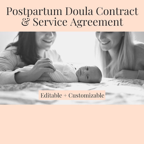 Postpartum Doula Contract - Etsy
