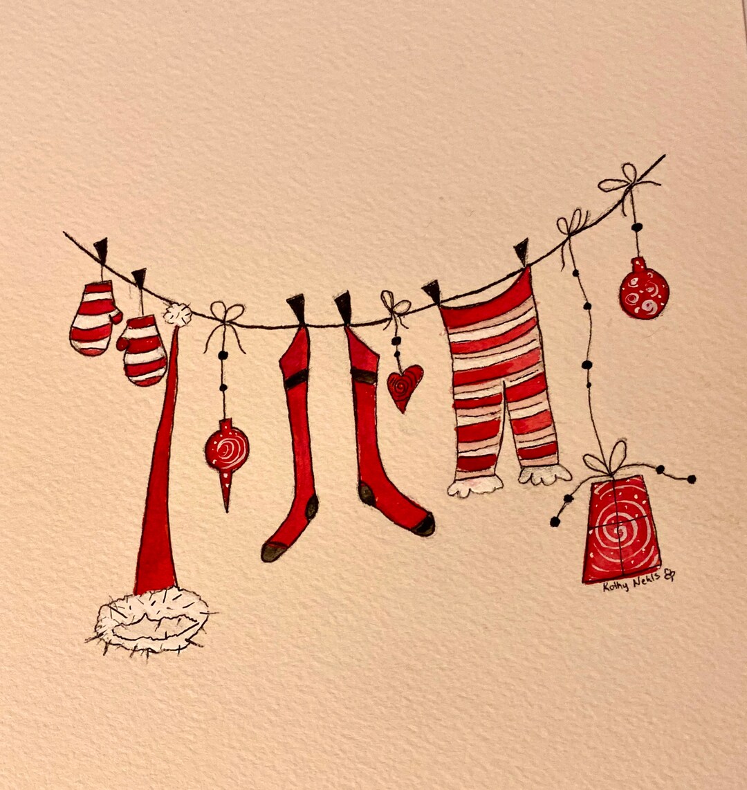 Christmas Clothesline - Etsy