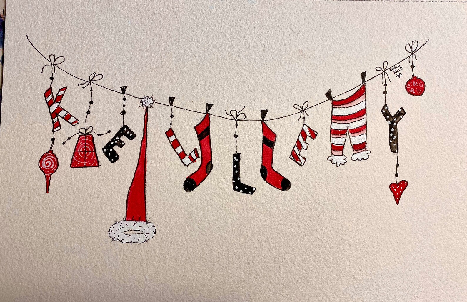 Christmas Clothesline - Etsy