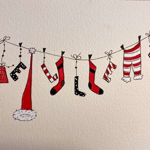 Christmas Clothesline - Etsy
