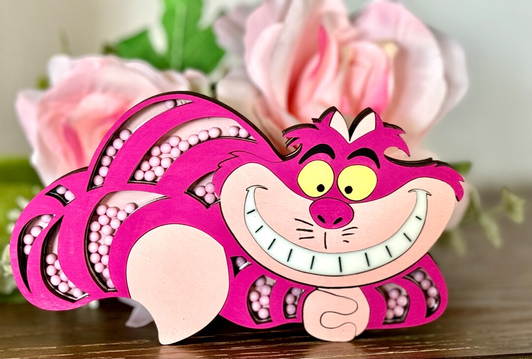 Cheshire Cat Shaker - Disney Wood Art - Tiered Tray Decor - Etsy
