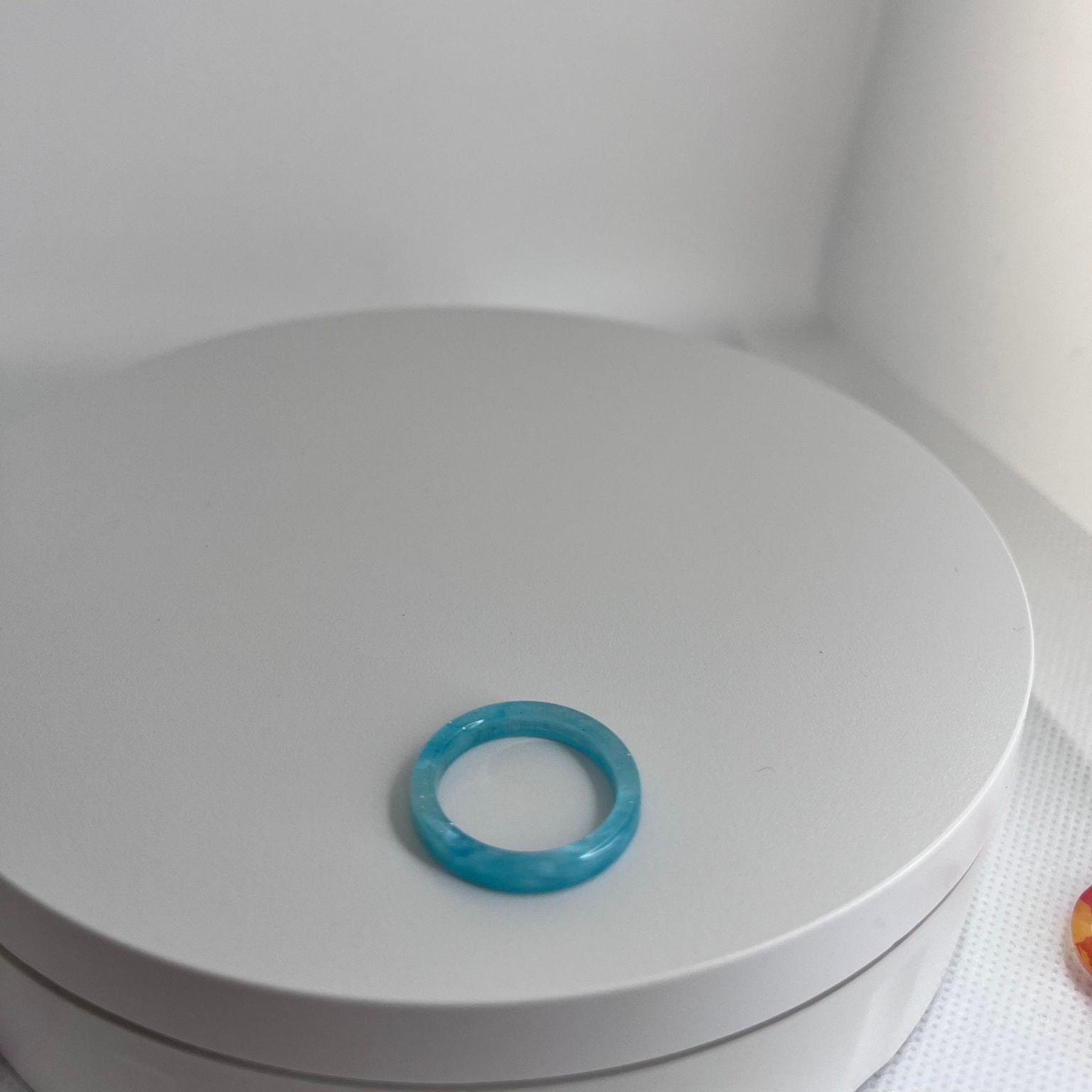 Resin Rings - Plastic Rings - Yellow Resin - Red Resin - Blue Resin ...