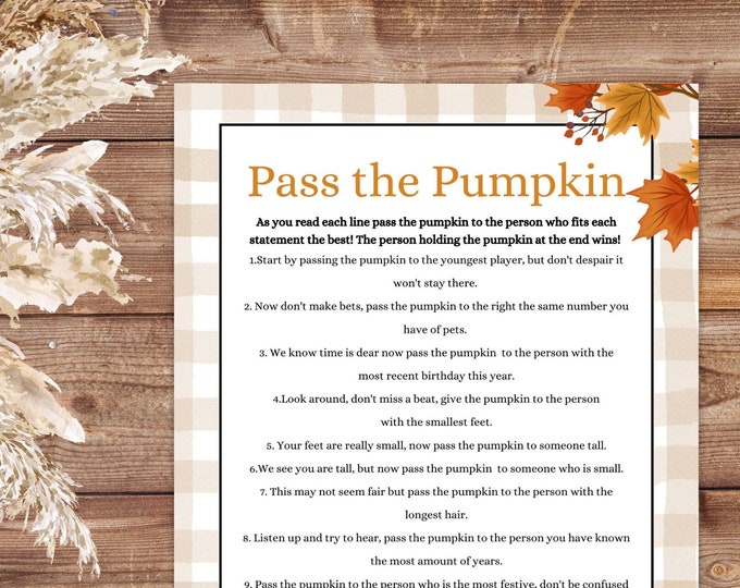 Pass the Pumpkin Game Halloween Printable, Left Right Game East ...