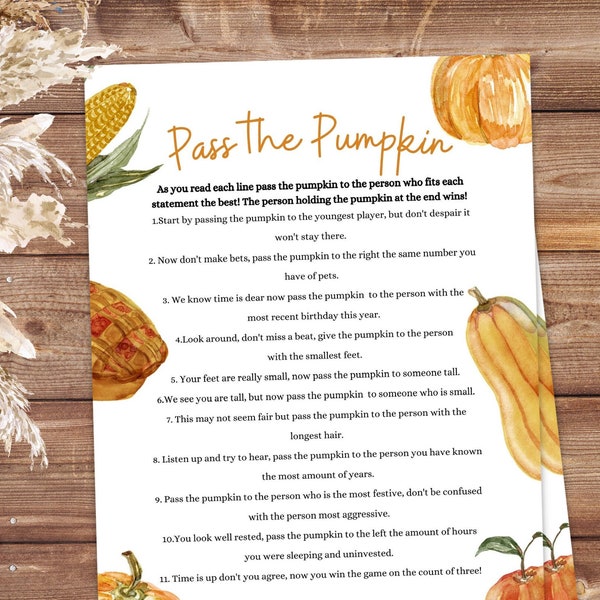 Thanksgiving Games for Kids - Etsy