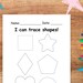 Preschool Learning, Preschool Shapes, Trace the Shapes, Pre-k ...