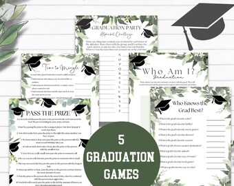 Graduation Games Bundle, Graduation Games Printable, Graduation Party ...