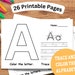 Instant Download Alphabet Worksheets, Printable, Tracing, Coloring ...