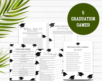 Printable Graduation Games Pass the Prize 2023 Graduation - Etsy
