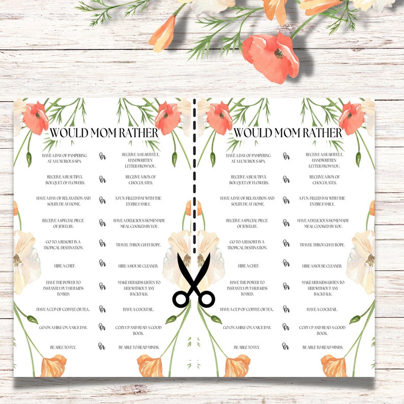 Mother's Day Quiz | Would She Rather Game | Mother Day Trivia Game ...