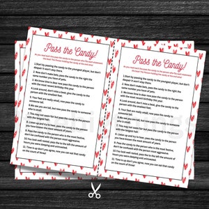 Valentine's Day Pass the Candy | Valentine's Party Games | Valentines ...