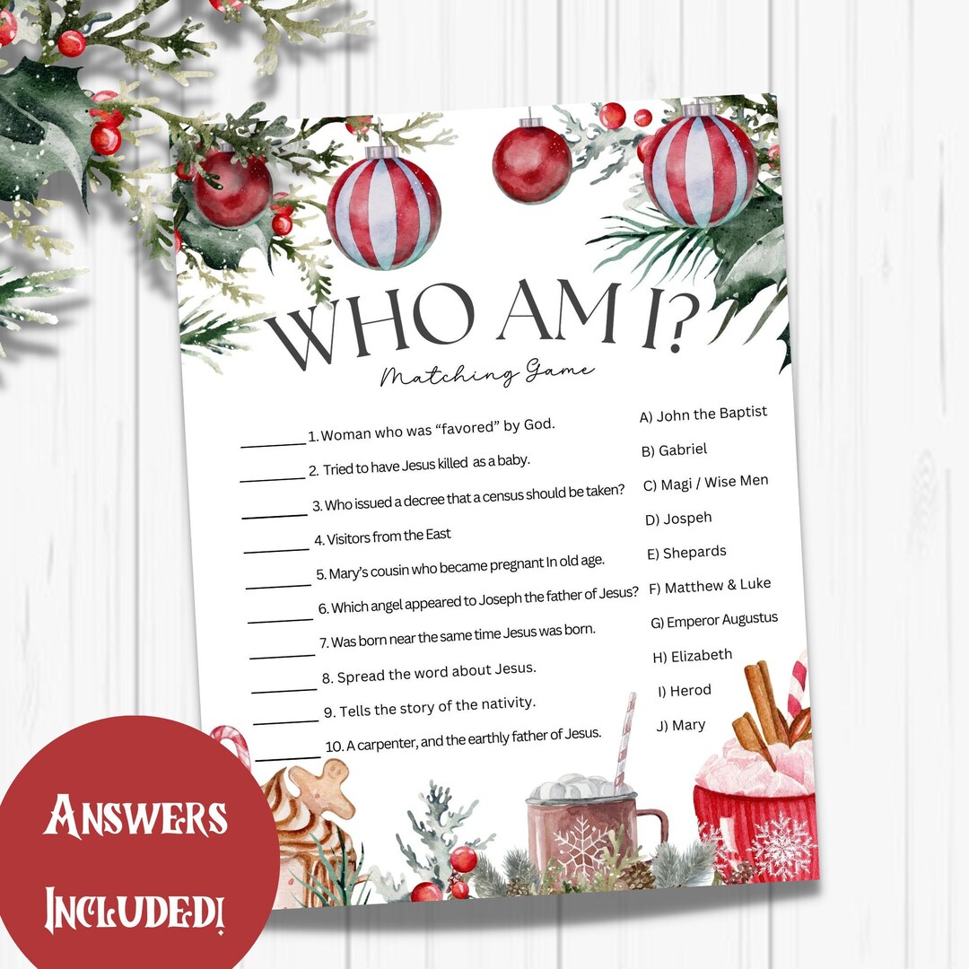 Printable Christmas Bible Trivia, Bible Trivia, Christmas Bible Trivia ...