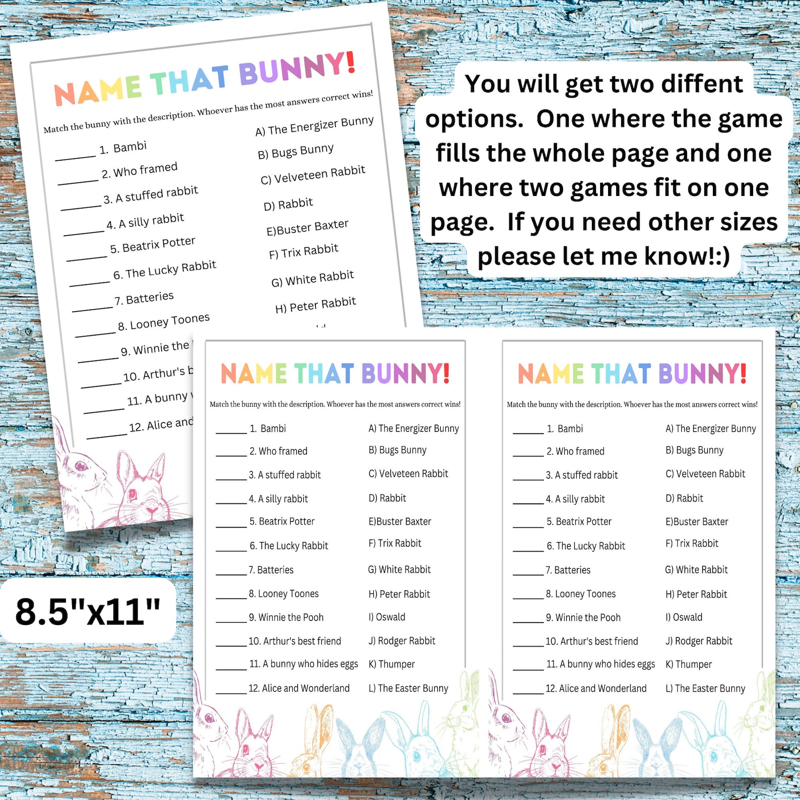 Famous Bunny Game | Funny Easter Games | Easter Games | Easter Games ...