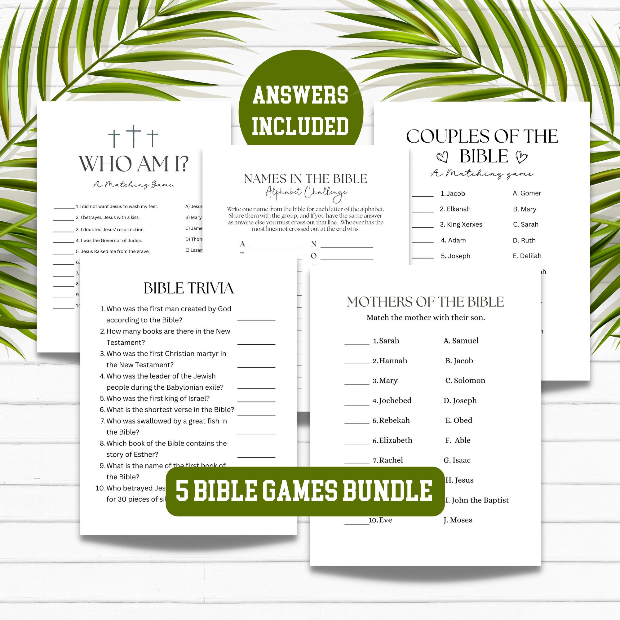 5 Bible Games| Bible Trivia | Bible Trivia Game | Bible Games ...