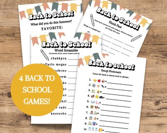 Back to School Games Bundle, Elementary School Games, First Day of ...