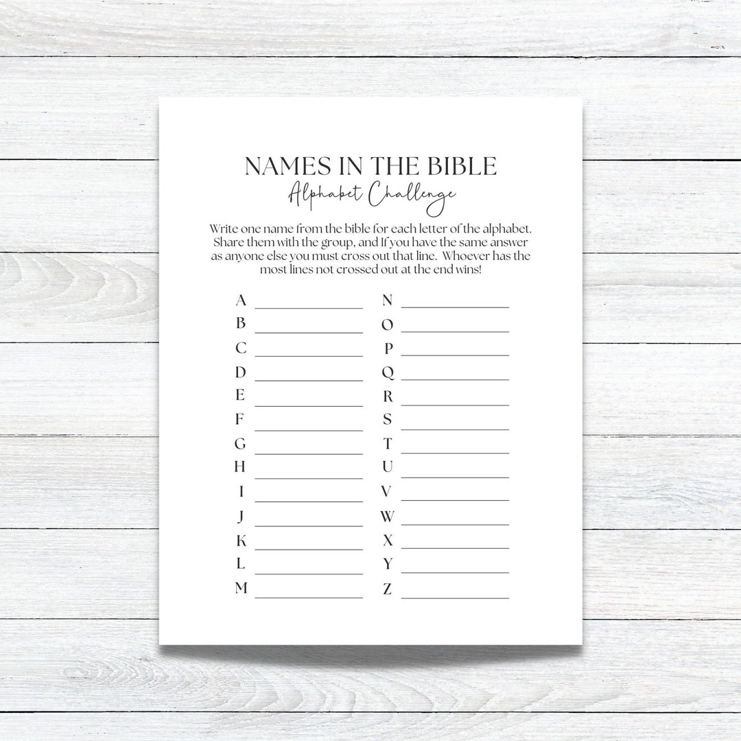 Fun Bible Party Game for Kids & Adults - Church Games,christmas, Easter ...