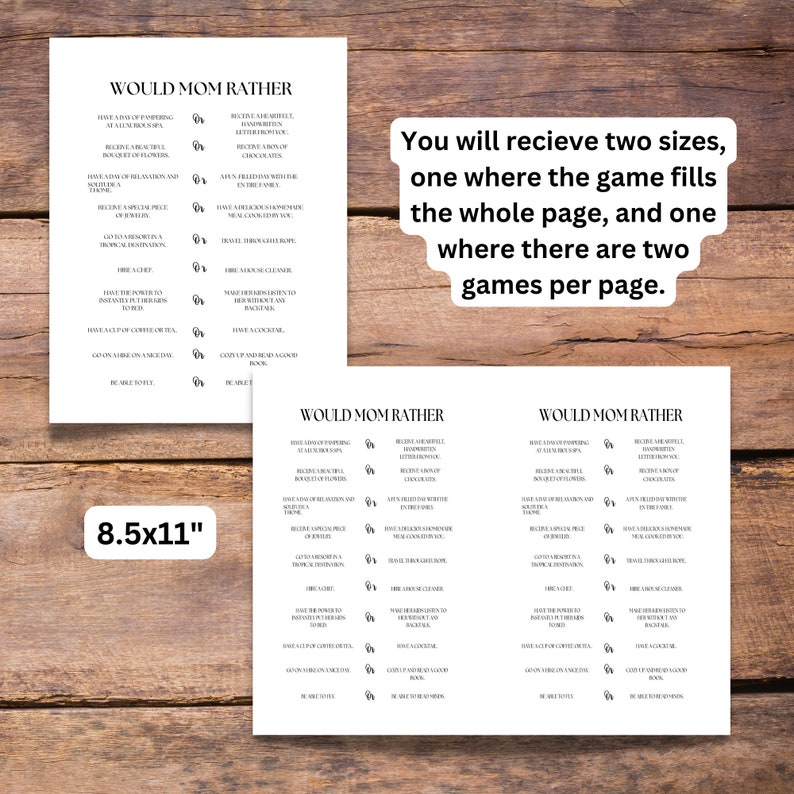 Mother's Day Quiz | Would She Rather Game | Mother Day Trivia Game ...