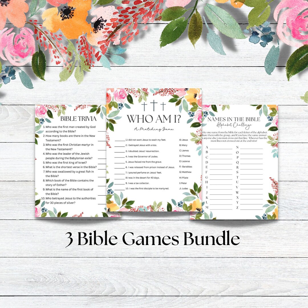 3 Bible Games| Bible Trivia | Bible Trivia Game | Bible Games ...