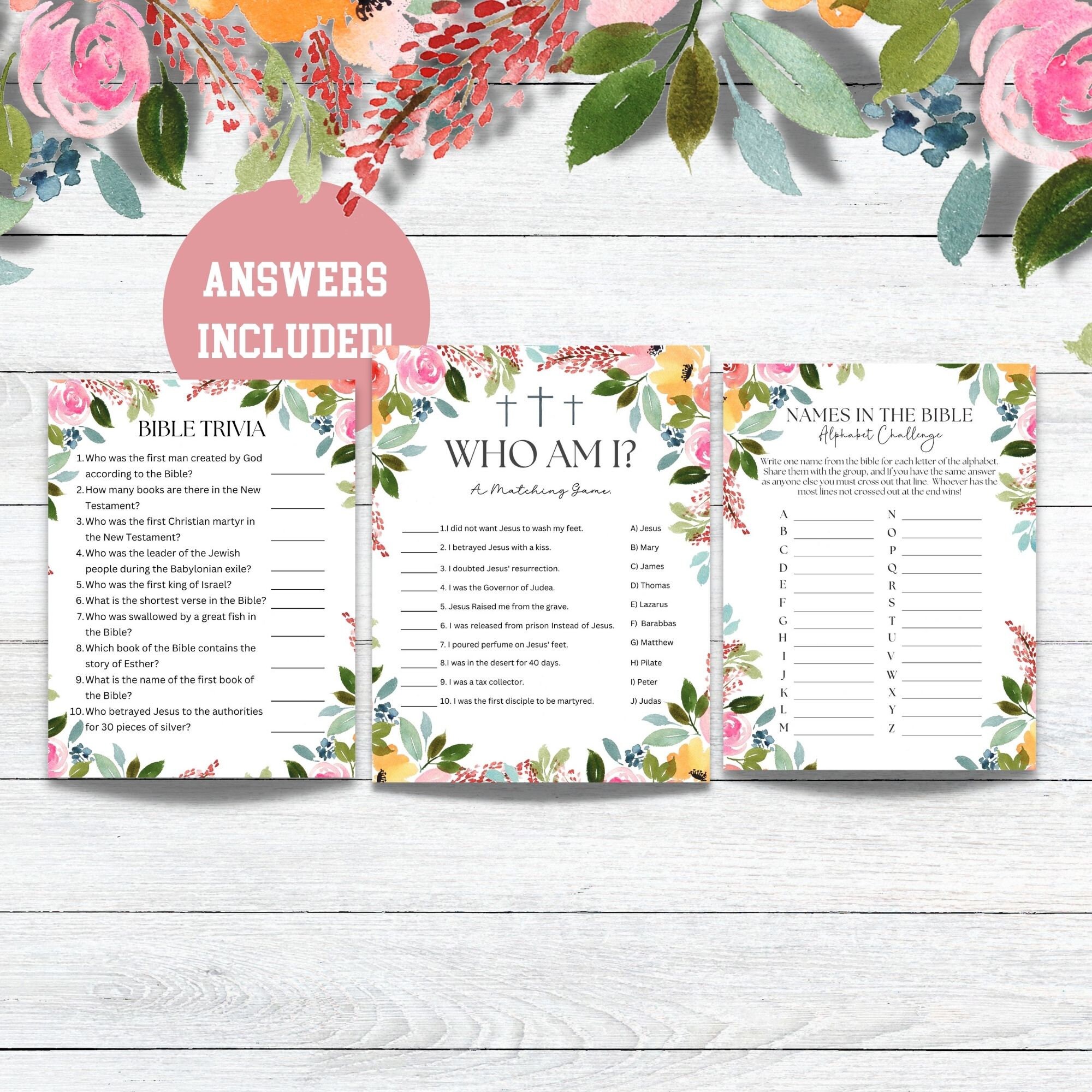 3 Bible Games Bible Trivia Bible Trivia Game Bible Games Christian ...