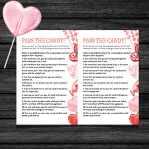 Valentine's Day Pass the Candy | Valentine's Party Games | Valentines ...