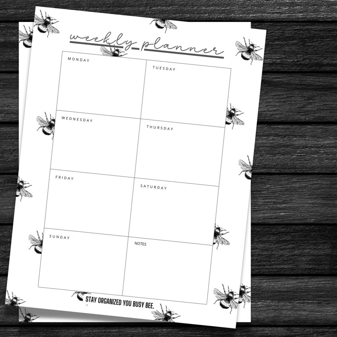 Weekly Organizer, Weekly Schedule, Weekly Planner Printable to Do List ...