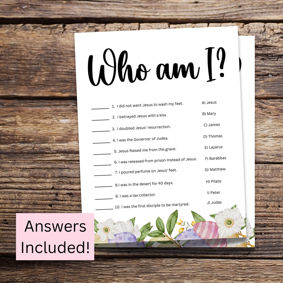 Bible Match Party Game | Bible Games for Kids & Adults | Fun Church ...